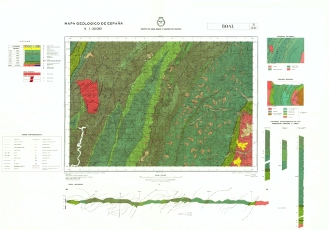 Geological Map of Spain. Scale 1:50.000 - Sheet 26 - BOAL