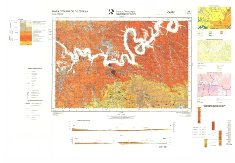 Geological Map of Spain. Scale 1:50.000 - Sheet 442 - CASPE