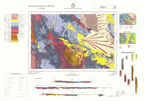 Geological Map of Spain. Scale 1:50.000 - Sheet 566 - CELLA