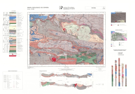 Geological Map of Spain. Scale 1:50.000 - Sheet 81 - POTES