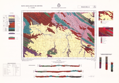 Geological Map of Spain. Scale 1:50.000 - Sheet 856 - MAGUILLA