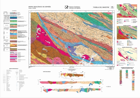 Geological Map of Spain. Scale 1:50.000 - Sheet 898 - PUEBLA DEL MAESTRE