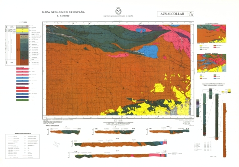 Geological Map of Spain. Scale 1:50.000 - Sheet 961 - AZNALCÓLLAR