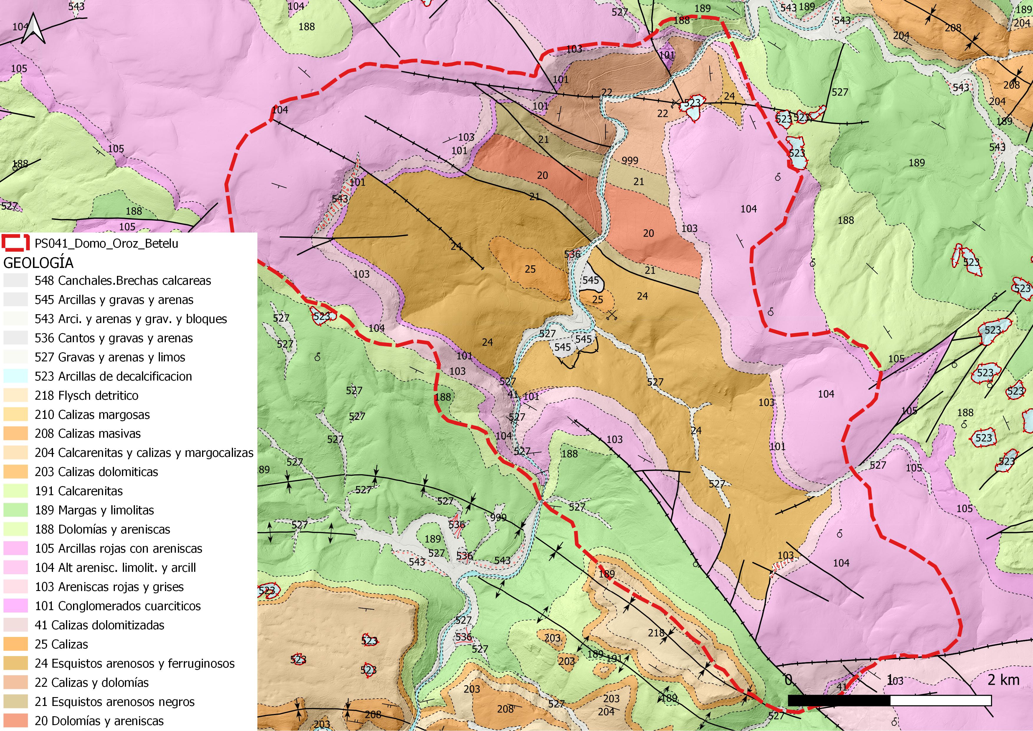 IELIG - PS041: Relieve en domo de Oroz-Betelu