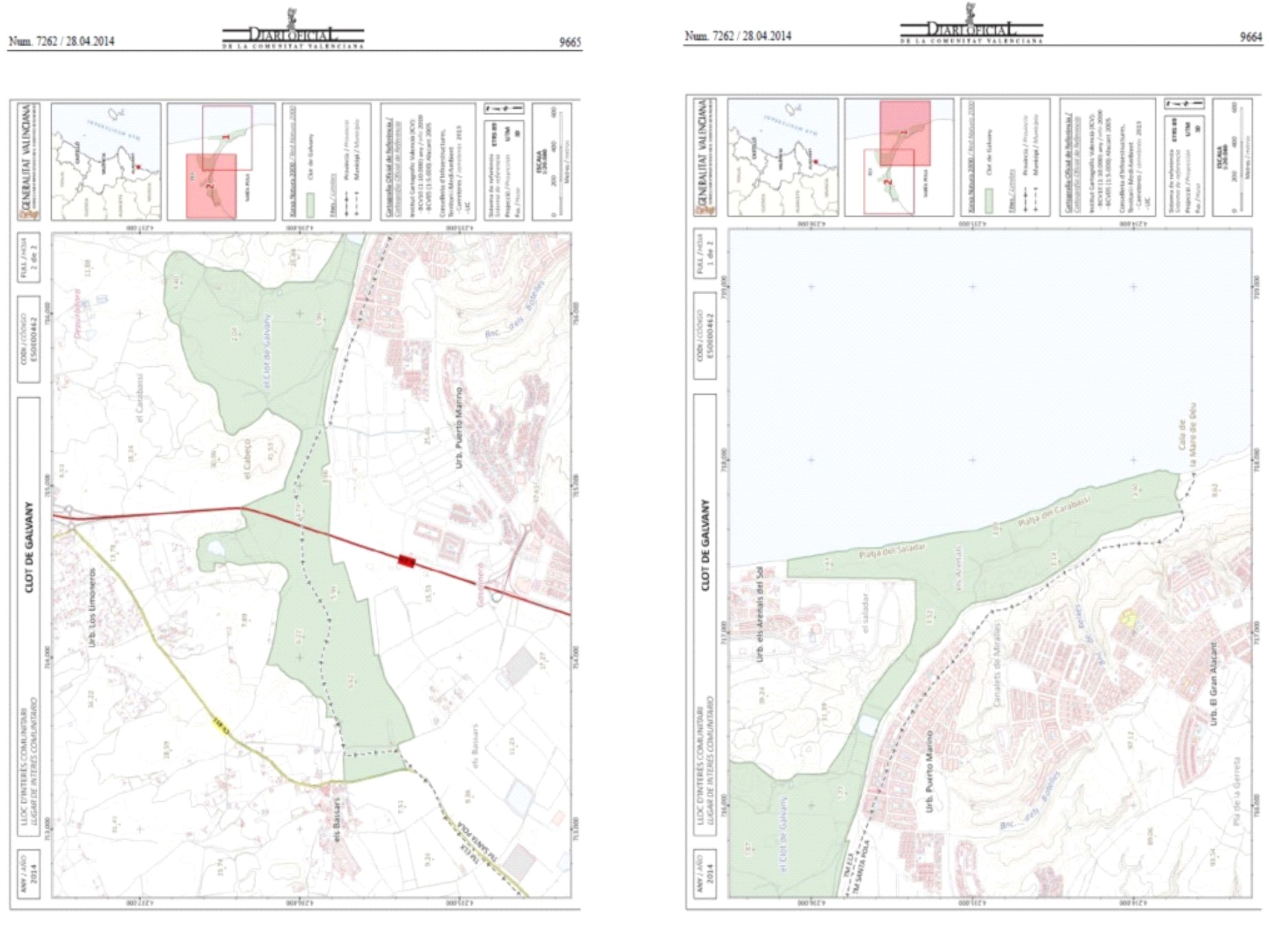 IELIG - SB010: Formas litorales del Clot de Galvany y Arenales del Sol